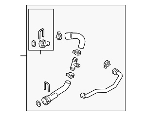 2016-2018 Audi Upper Hose 4G0-122-101-AT | OEM Parts Online
