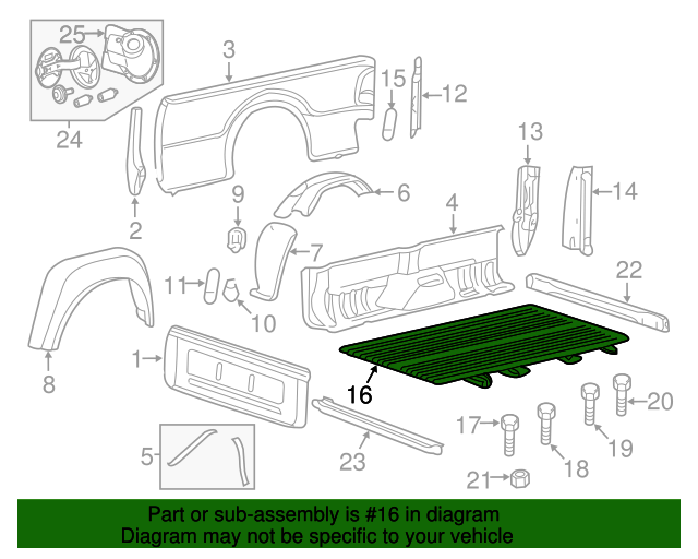 Genuine OEM Ford Part - Floor Pan BC3Z-9911215-B | Genuine OEM Ford ...