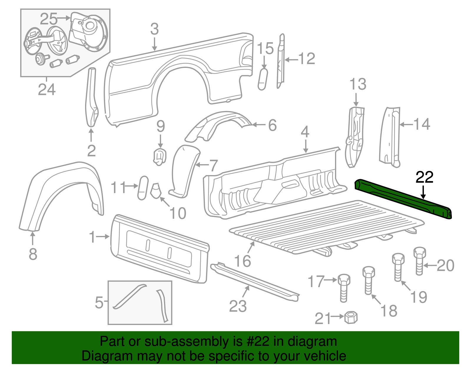 8C3Z-9910608-B - Rear Sill 1999-2016 Ford | Big 3 Auto Parts