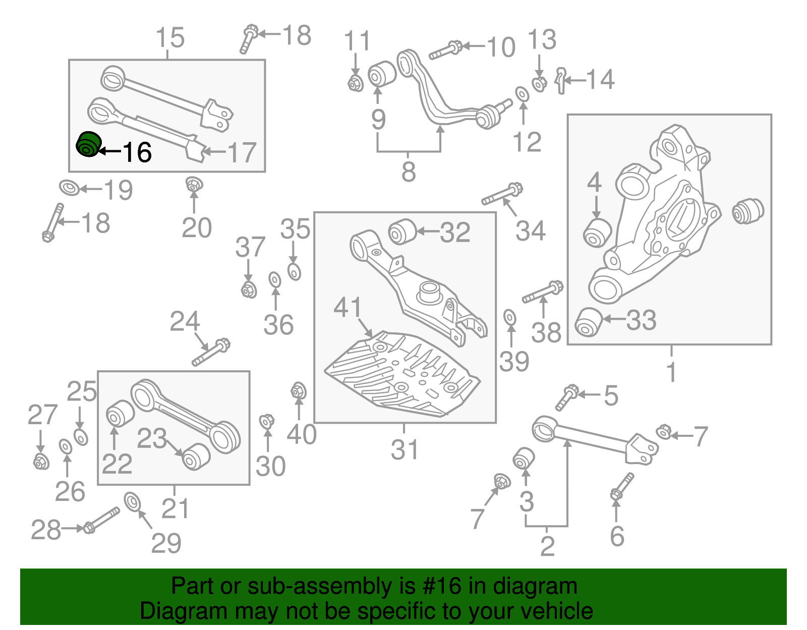 55543-D2000 - Bush Trailing Arm 2017-2022 Genesis G90 | AutoNation Parts