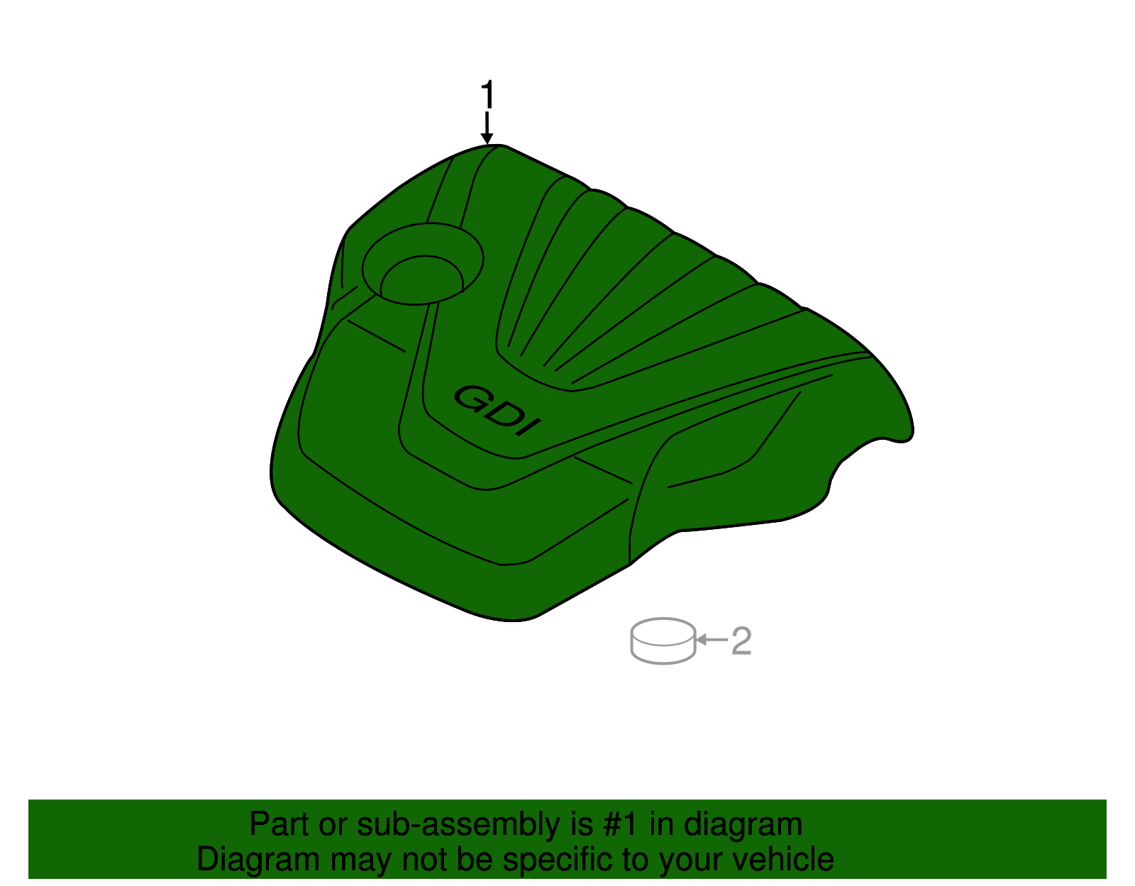 29240-2B600 - Engine Cover 2012-2016 Kia | Kia.Parts Store