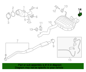 18307635633 - 2013-2015 BMW X1 Tailpipe Extension (18-30-7-635-633 ...
