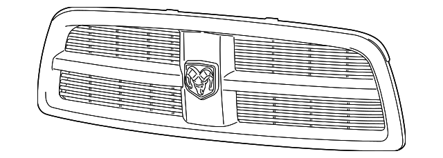 2013-2018 Ram Radiator Grille 6NE83TZZAA | TascaParts.com