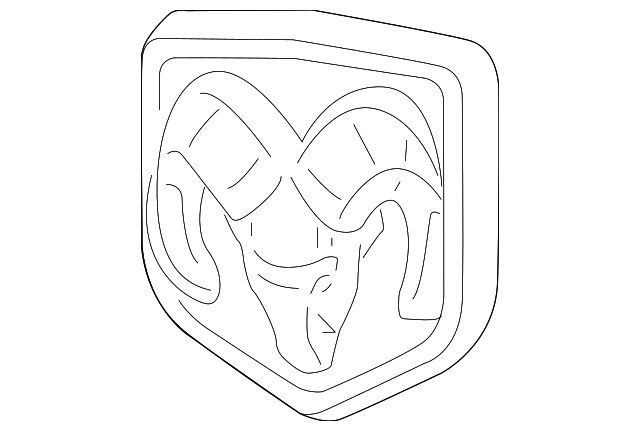 2013-2020 Ram Grille Emblem 68140322AA | TascaParts.com
