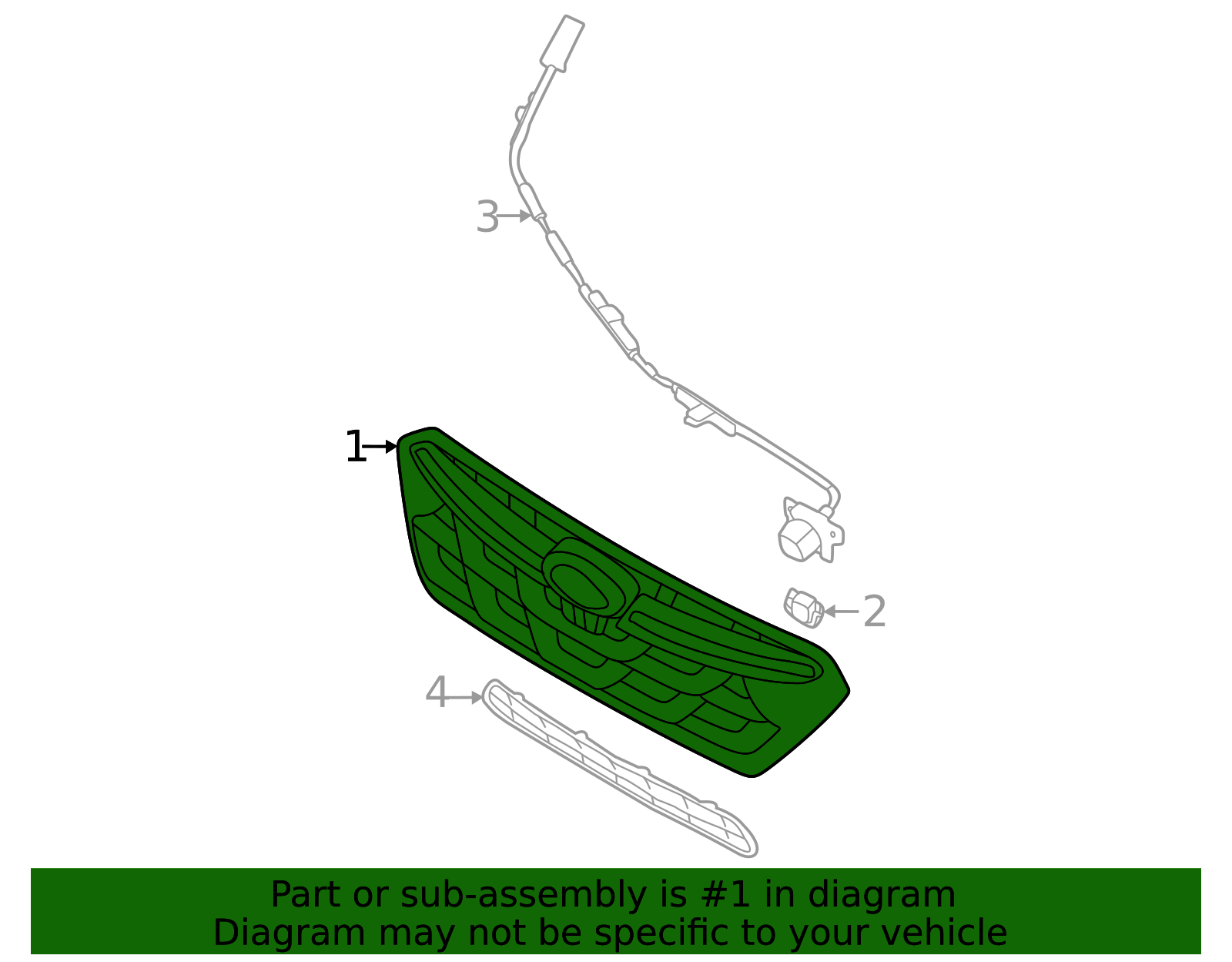 91121FL511 - Upper Grille 2021-2023 Subaru Crosstrek | Subaru Direct ...