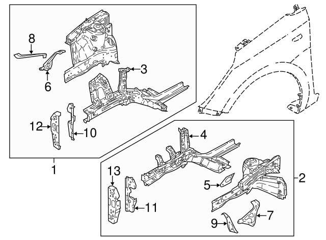 2018-2022 Hyundai Accent Bracket 64577-F9000 | OEM Parts Online