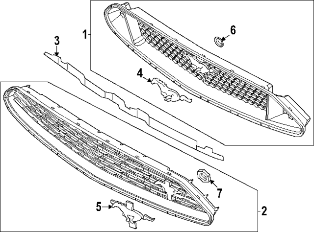 FR3Z-8200-FA - Grille 2015-2017 Ford Mustang | Big 3 Auto Parts