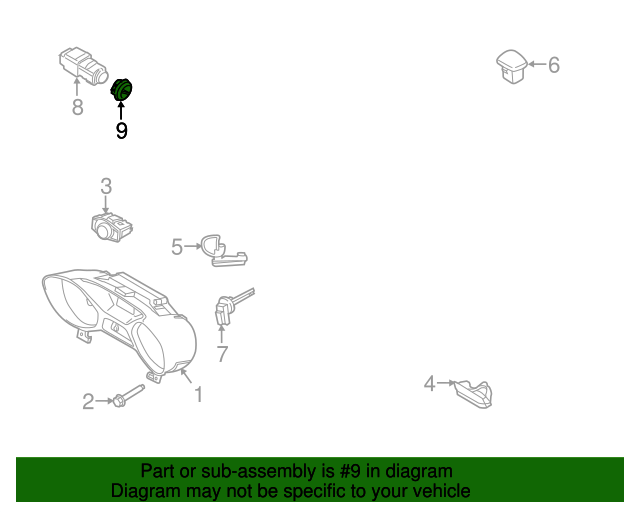 3M5Z-19C734-D - Humidity Sensor Cap - 2013-2019 Ford Escape | Lasco ...