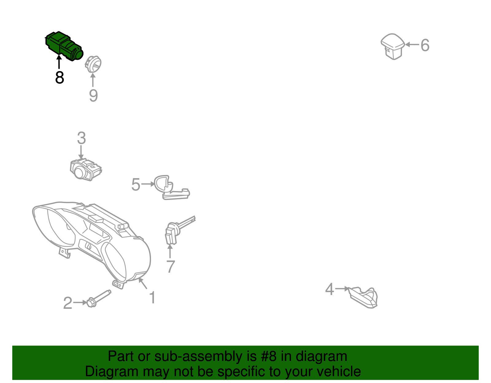 2012-2023 Ford Motorcraft™ Cabin Air Temperature Sensor YH-1815 ...