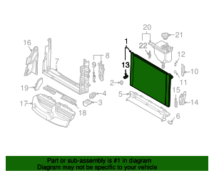 17117519209 - 2004-2010 BMW Radiator (17-11-7-519-209) | BMW of South ...