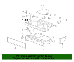 2007-2011 Chevrolet HHR Multi-Purpose Washer 94525077 | GMPartsDirect.com