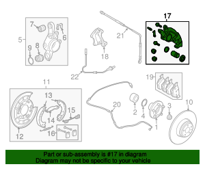 Genuine OEM Caliper Part# SOB500052 Fits 2005-2016 Land Rover: Up To 35 ...