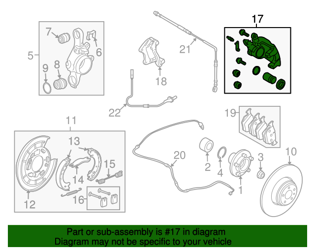 Genuine OEM Caliper Part# SOB500052 Fits 2005-2016 Land Rover: Up To 35 ...