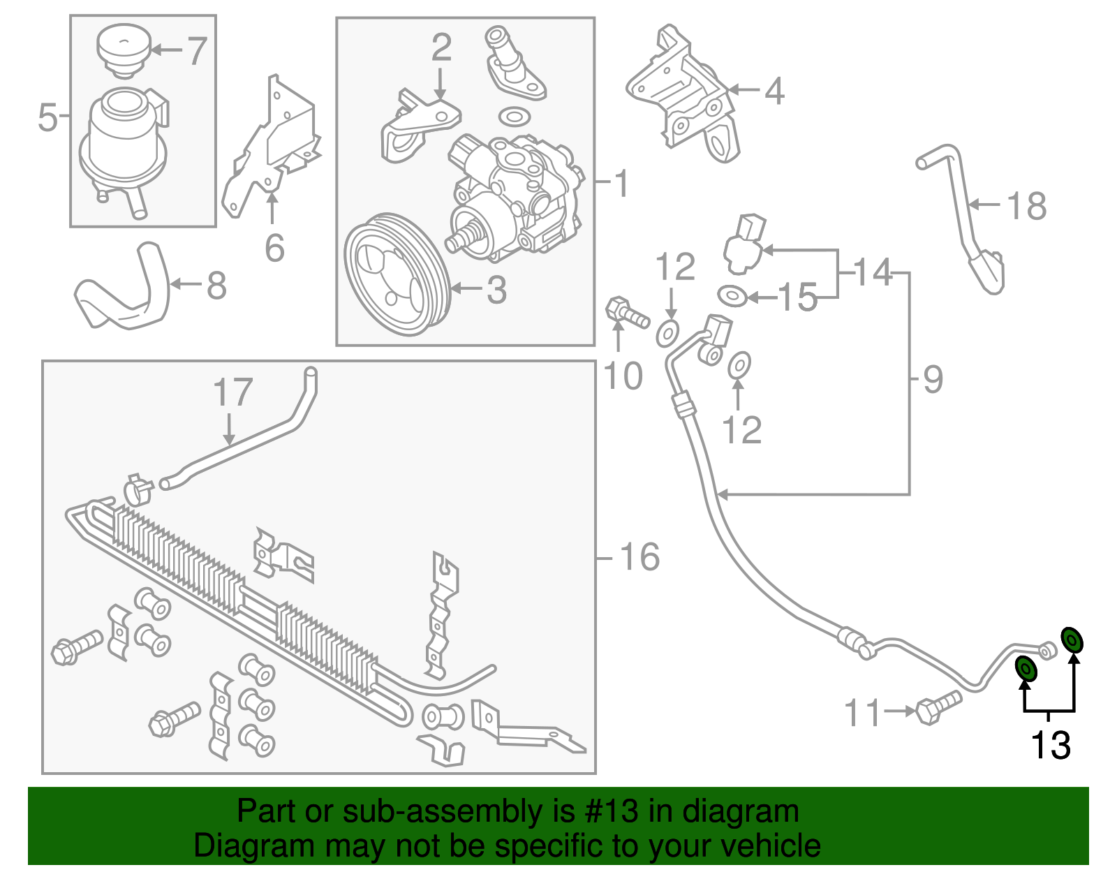 2016-2024 Nissan Pressure Hose Washer 49726-50W00 | My Nissan Part