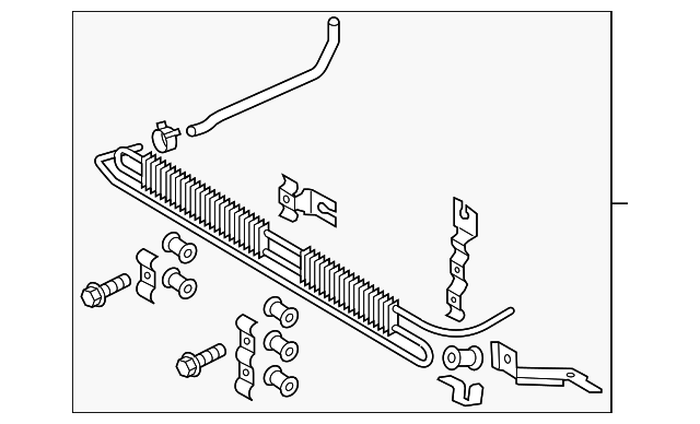 2021-2024 Nissan Armada Power Steering Cooler Tube 49790-6JL0A | Team ...
