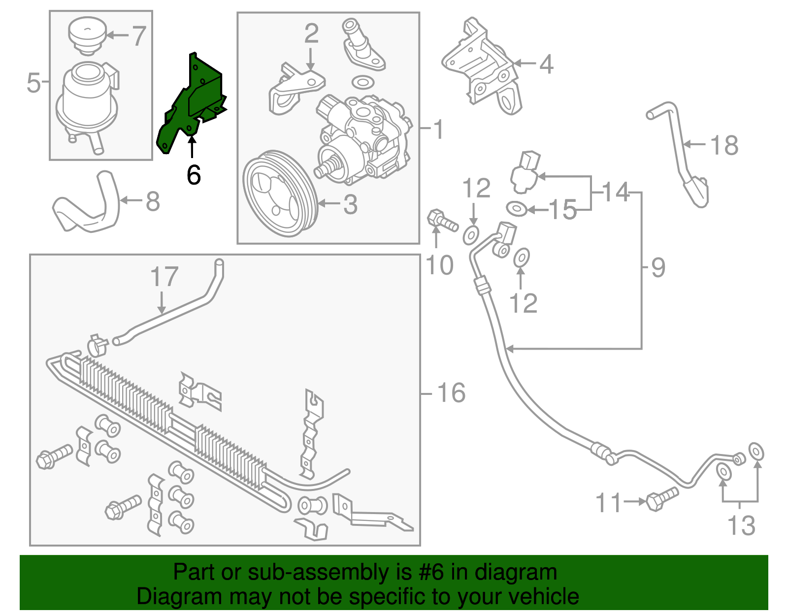2017-2024 Nissan Armada Reservoir Tank Bracket 49190-1LA0A | Ziegler ...