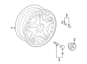6-6-47-0598 - Wheel Alloy 7.5x18 2002-2023 Mercedes-Benz | Mercedes ...