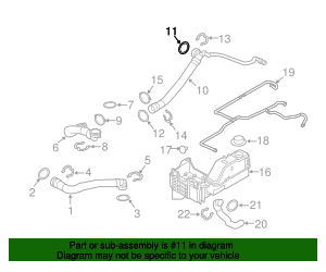 2011-2024 Ford Connector Hose Upper Seal BC3Z-8590-B | Ford OEM Parts ...