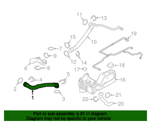 2011-2016 Ford Upper Hose BC3Z-8A365-A | OEM Parts Online