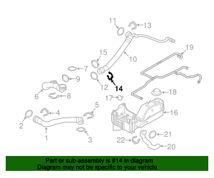 2011-2024 Ford Radiator Coolant Hose C-Clip BC3Z-8B365-C ...