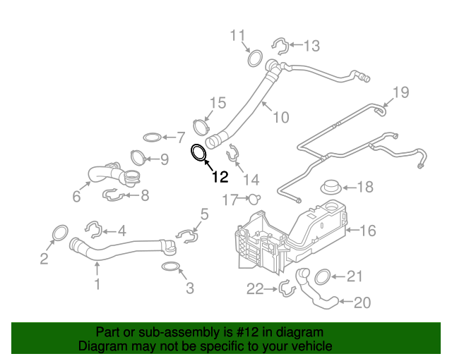 2011-2024 Ford Connector Hose O-Ring BC3Z-8590-C | OEM Parts Online