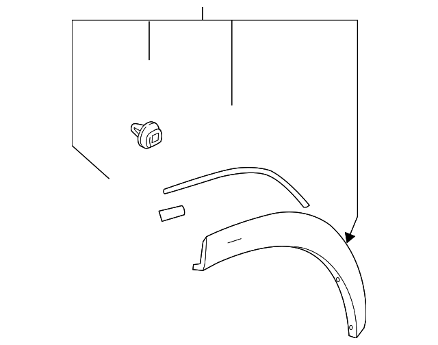 75606-78010 - Wheel Opening Molding For 2015-2021 Lexus | Lexus OE Parts