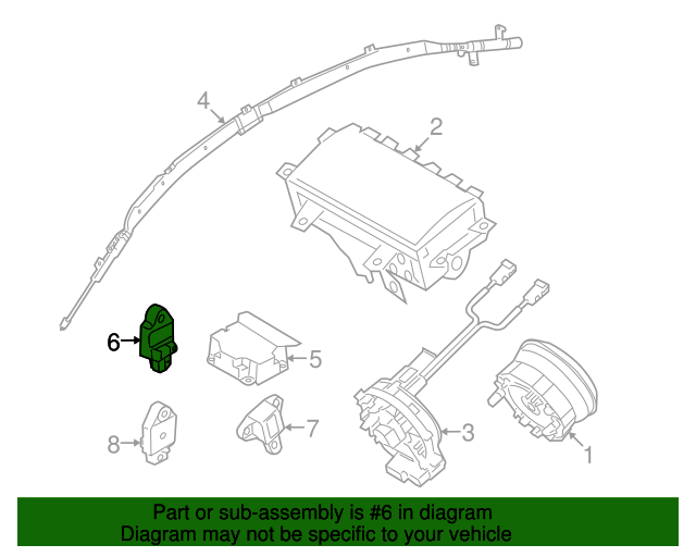 95920-3K150 - Ft Impact Sensor 2010-2014 Kia | Kia.Parts Store