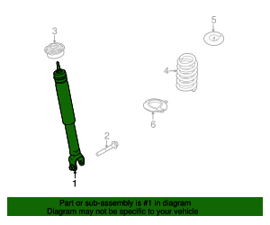 Genuine OEM Ford Part - Shock Absorber CG1Z-18125-A | Genuine OEM Ford ...