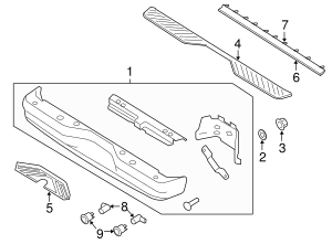 2007-2014 Ford Reverse Sensor Retainer 7C2Z-15A862-G | QuirkParts