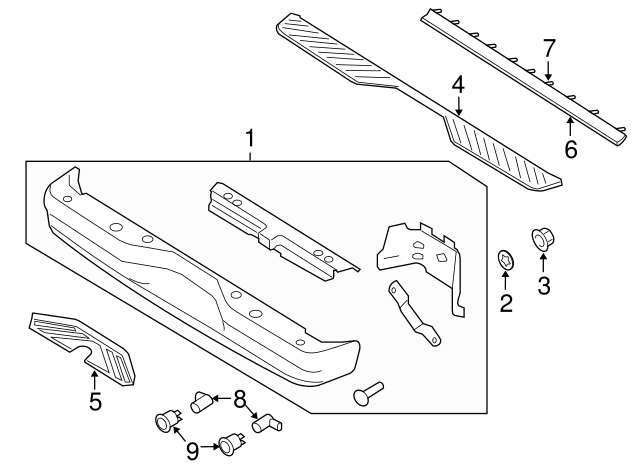 7C2Z-15A862-B 2007-2014 Ford Reverse Sensor Retainer | Fairway Ford Parts