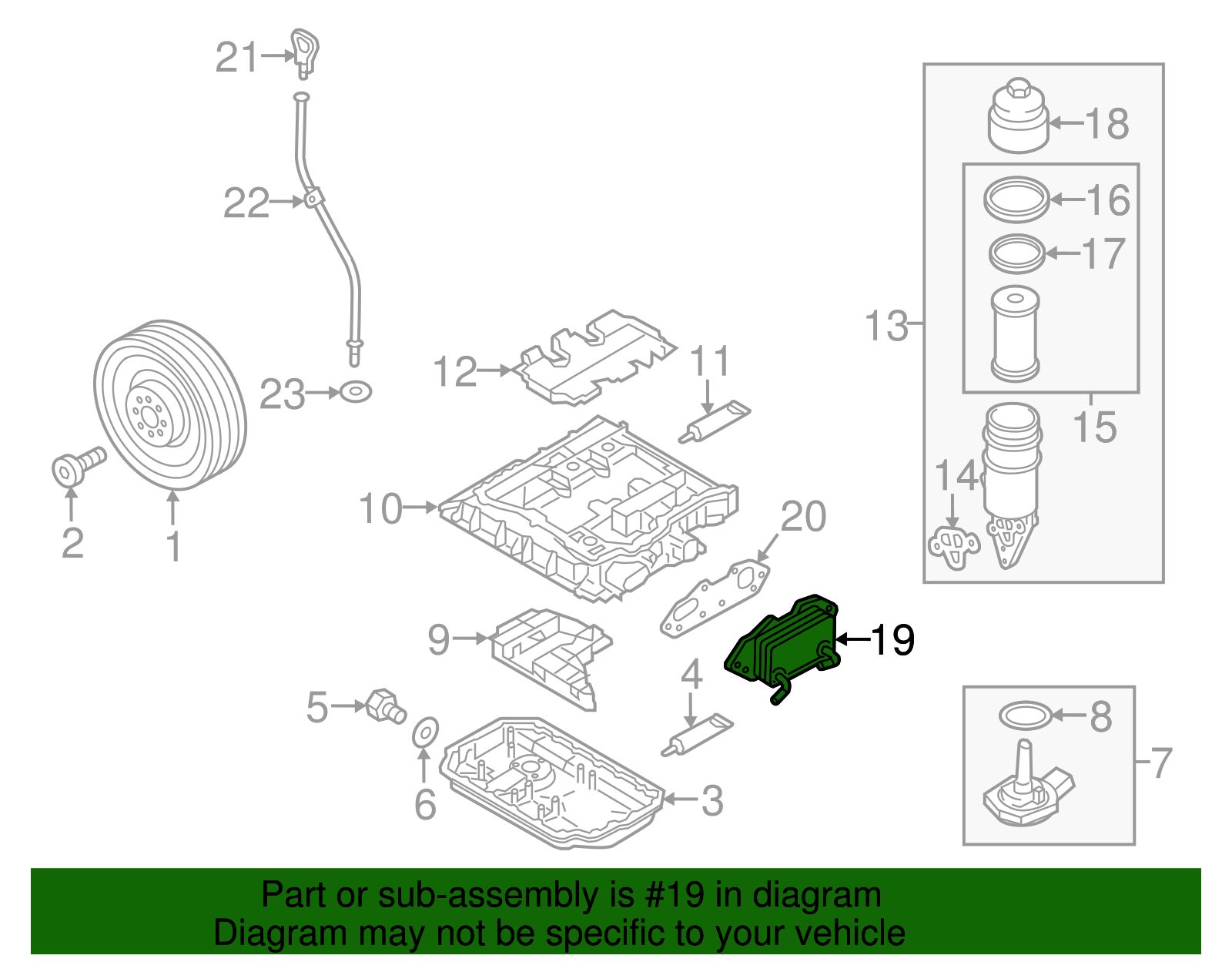 2011-2015 Volkswagen Touareg Oil Cooler 06E-117-021-L | Retail ...