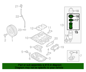 2013-2016 Volkswagen Touareg Engine Oil Filter Element 059-198-405 ...