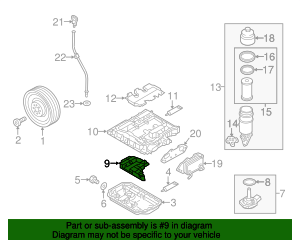 2011-2015 Volkswagen Touareg Engine Oil Pan Baffle 06E-103-138-G | OEM ...