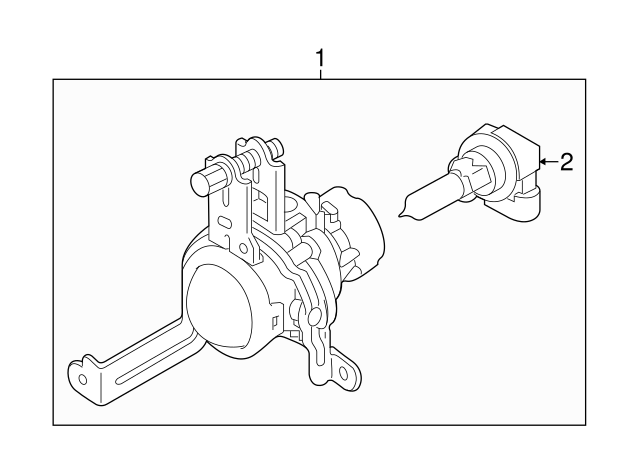 92201-H9100 - Fog Lamp Assembly 2018-2020 Kia Rio | Kia.Parts Store