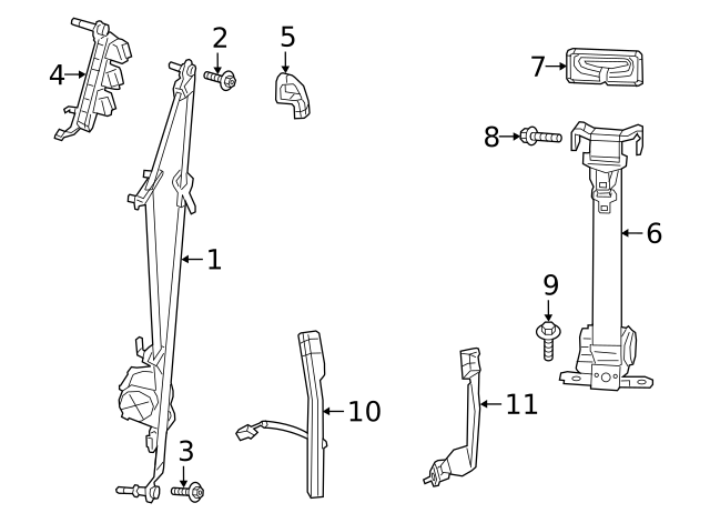 Buckle Assembly-S/Belt Buckle Assembly, Left 6TB291X7AC | Mopar Estores