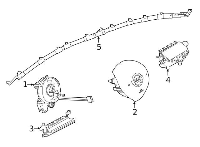 25554-6CA2A - Clock Spring - 2018-2023 Nissan | Nissan OEM Parts Direct