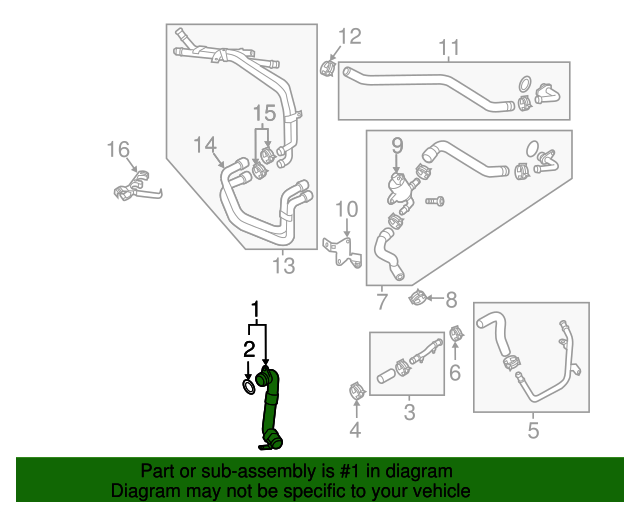 059-121-071-CK - Tube 2013-2015 Audi Q7 | Audi OEM Parts