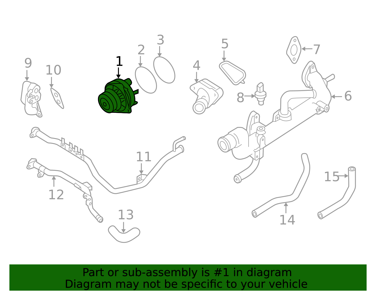 2014-2020 Infiniti QX60 Water Pump 21010-6KA1A | Infiniti OEM Parts Online