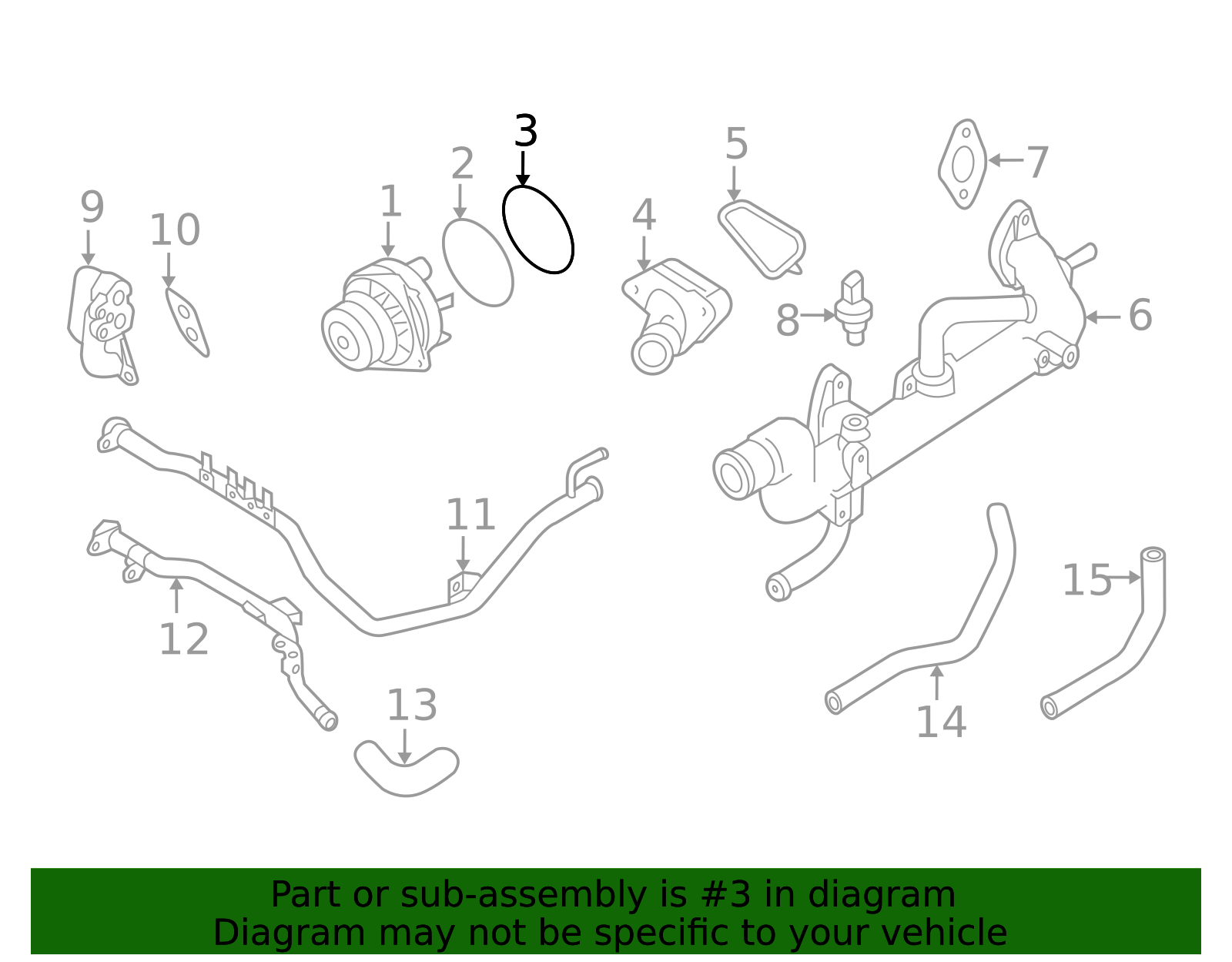 1996-2020 Infiniti Water Pump Assembly Seal 21049-ZL80B | Infiniti of ...