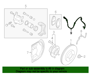 2021-2022 Nissan Rogue Sport ABS Sensor 47910-4CB0B | Temecula Nissan Parts