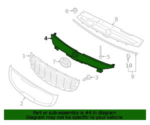 86585-A9NA0 - Upper Molding 2019-2021 Kia Sedona | Kia.Parts Store