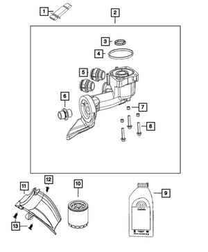 2021-2024 Ram 1500 Oil Drain Tray 68488452AD | Mopar eStore