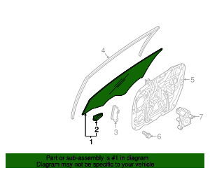 2015-2019 Hyundai Sonata Door Glass 82420-C2000 | OEM Parts Online