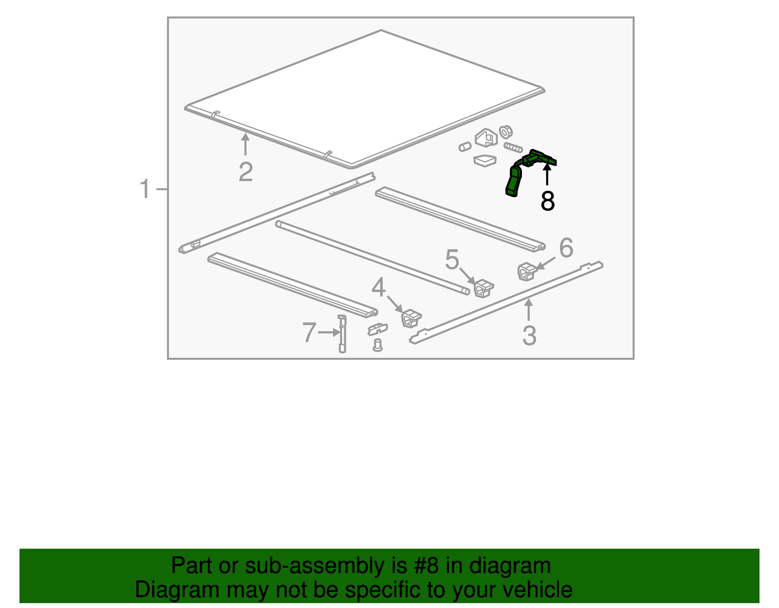 23128997 - Tonneau Cover Latch with Spring 2010-2019 GM | AutoNation Parts