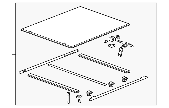 2014-2019 GM Tonneau Cover, Hard Folding, Tri-Fold, Black 19433562 GM ...