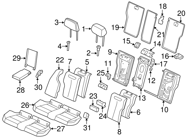 52-20-7-326-546 - Seat cover leather 2014-2019 BMW | AutoNationParts.com