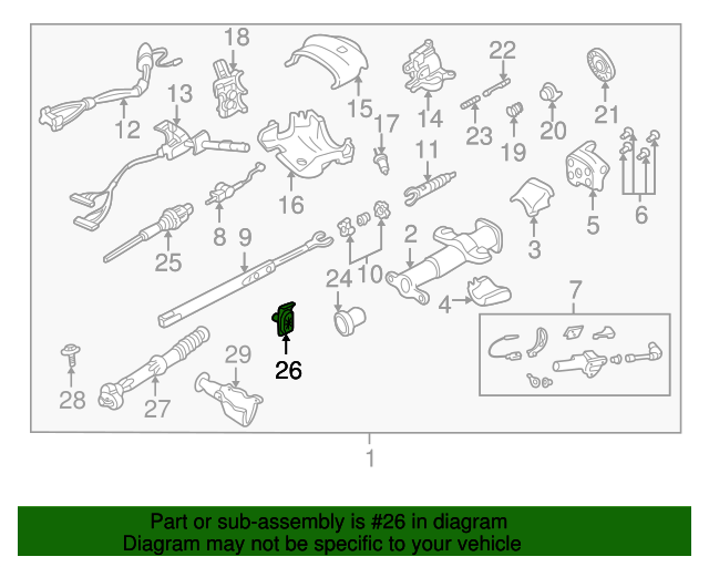 1999-2009 GM Automatic Transmission Shift Lever Seal 26093753 | GM ...