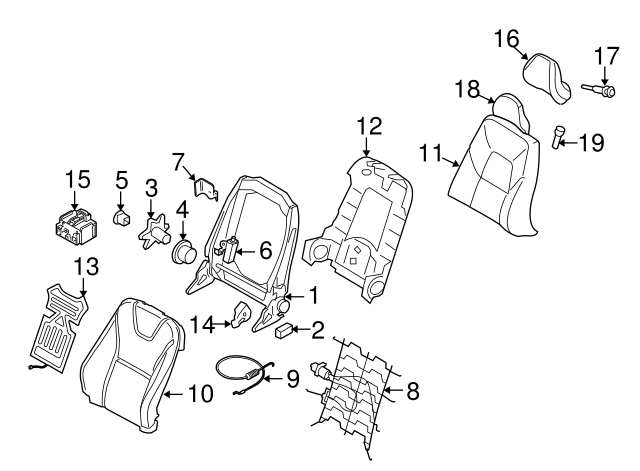 Genuine Headrest Cover for 2014-2016 Volvo XC60 | Part# 39827638 | Over ...