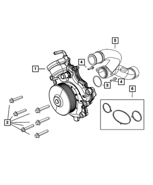 68147596AA - Water Pump Seal Kit 2014-2019 Mopar | Mopar Wholesale Parts