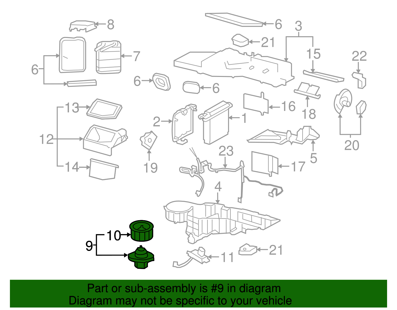 2007-2011 GM Heating and Air Conditioning Blower Motor with Wheel ...